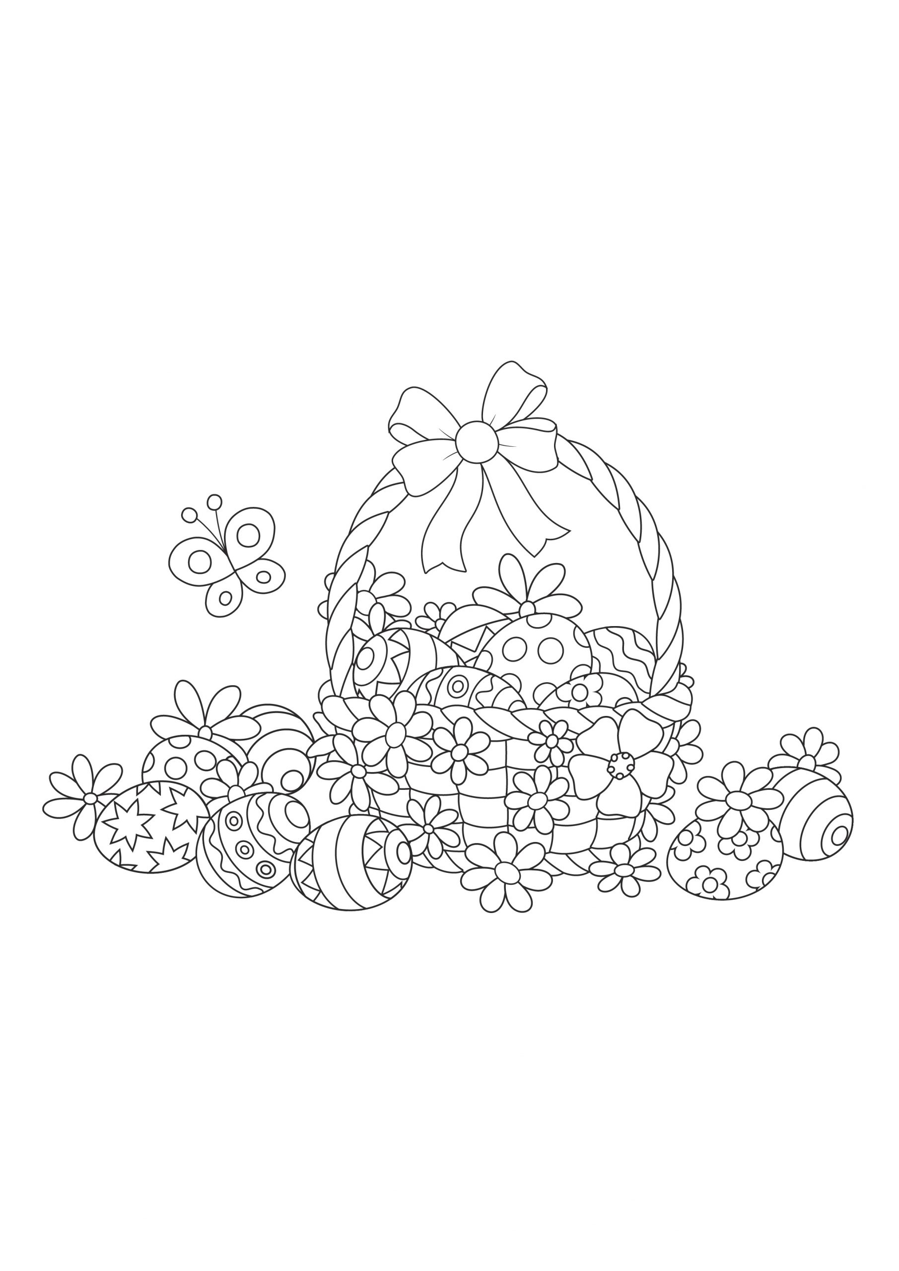 Hamper Coloring Pages